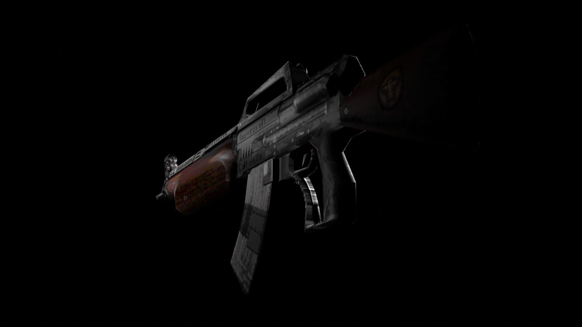 3D model Old School Rifle VR / AR / low-poly | CGTrader