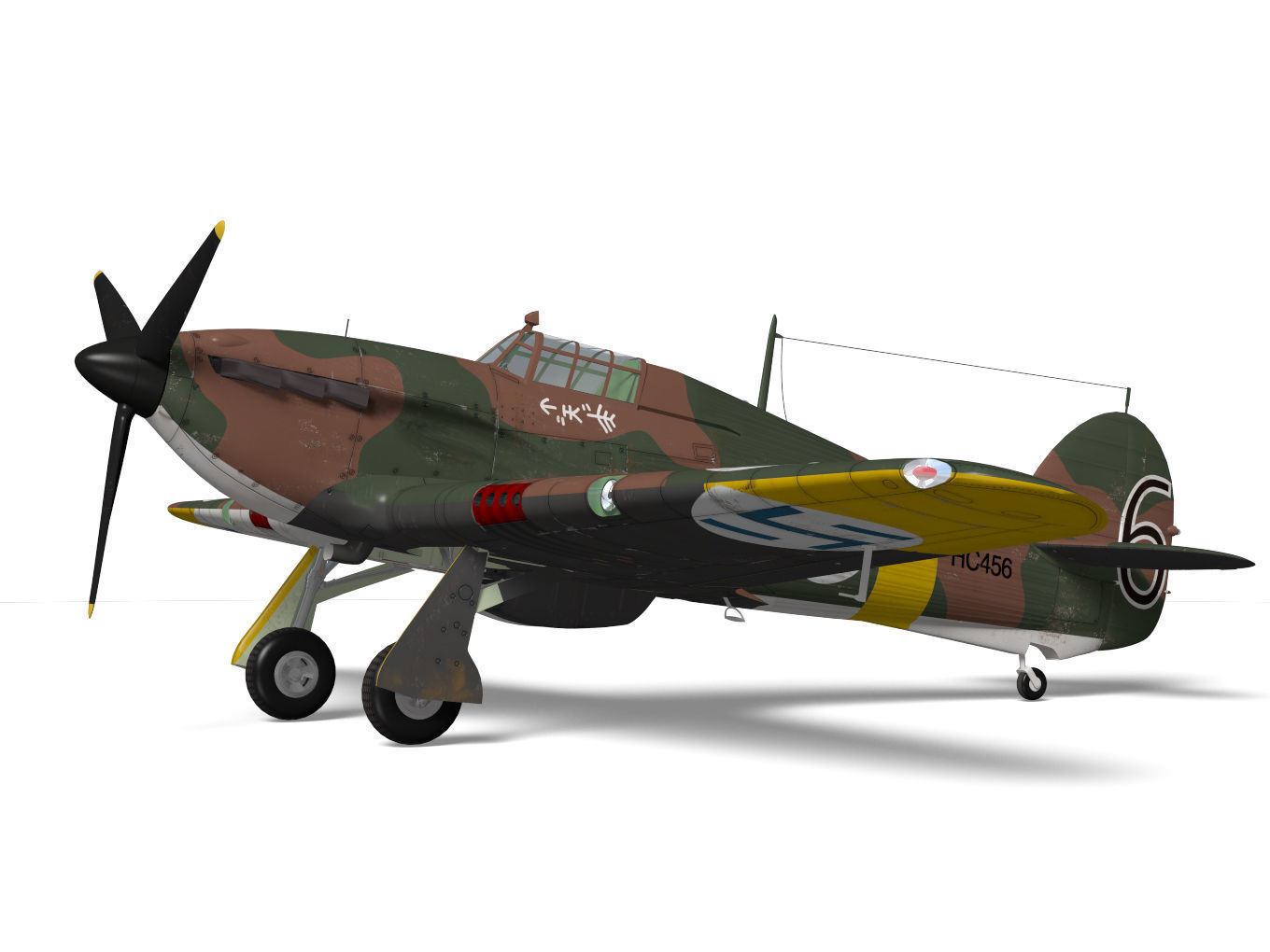 Hawker Hurricane MK1b 3D model | CGTrader