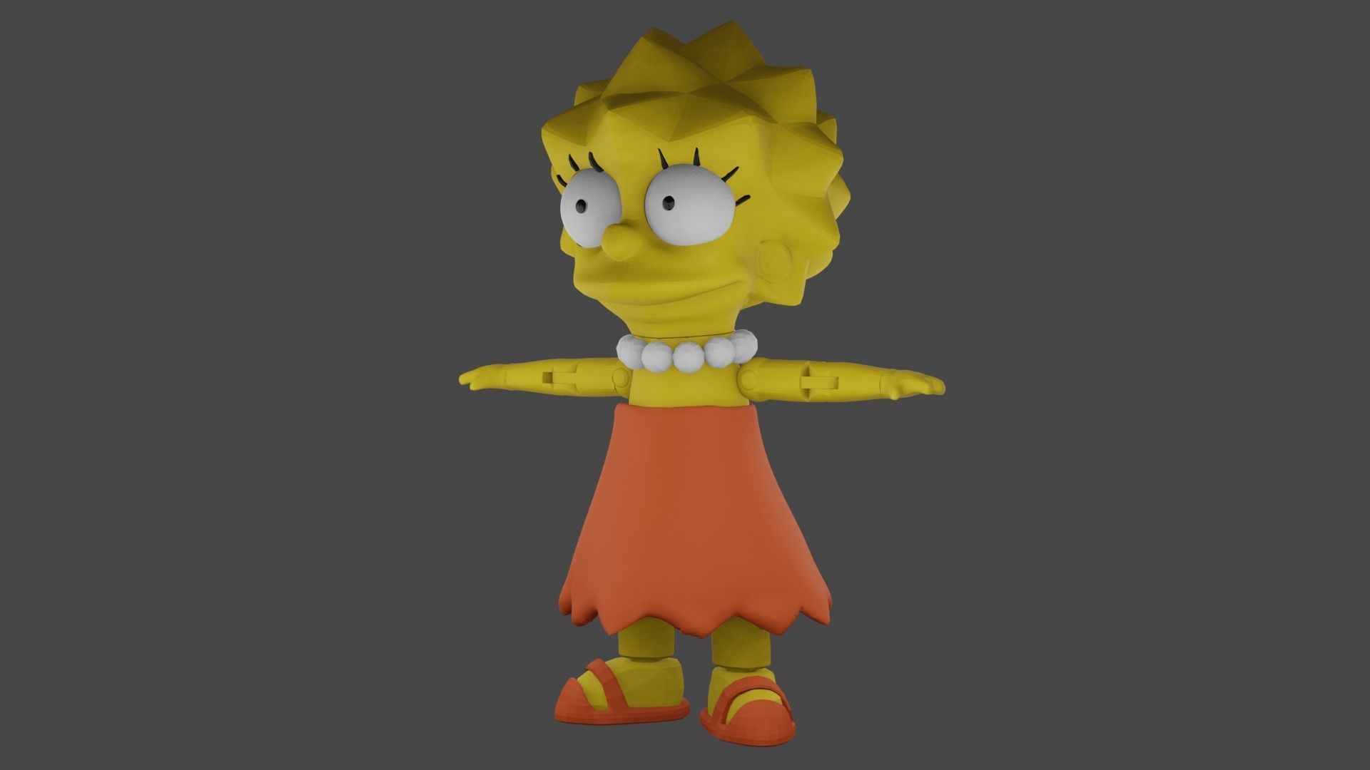 Lisa Simpson 3D model 3D printable | CGTrader