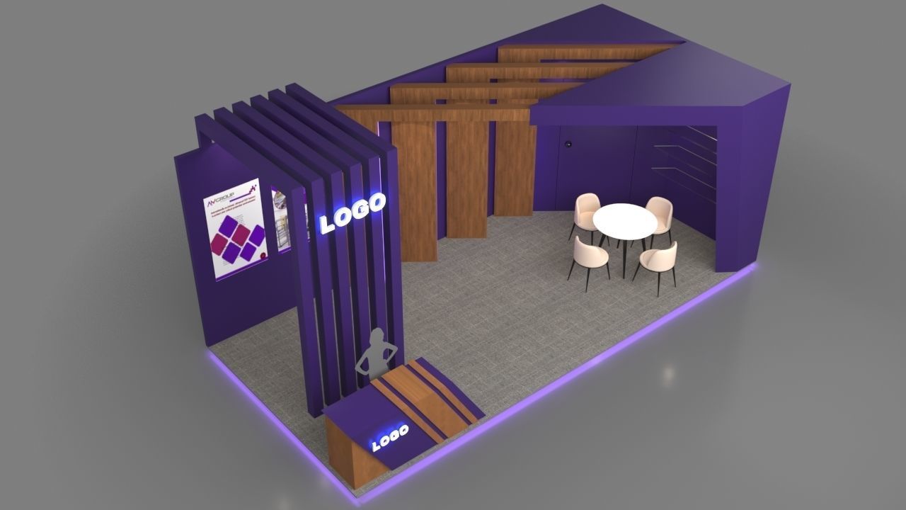Exhibition Booth 3D model | CGTrader