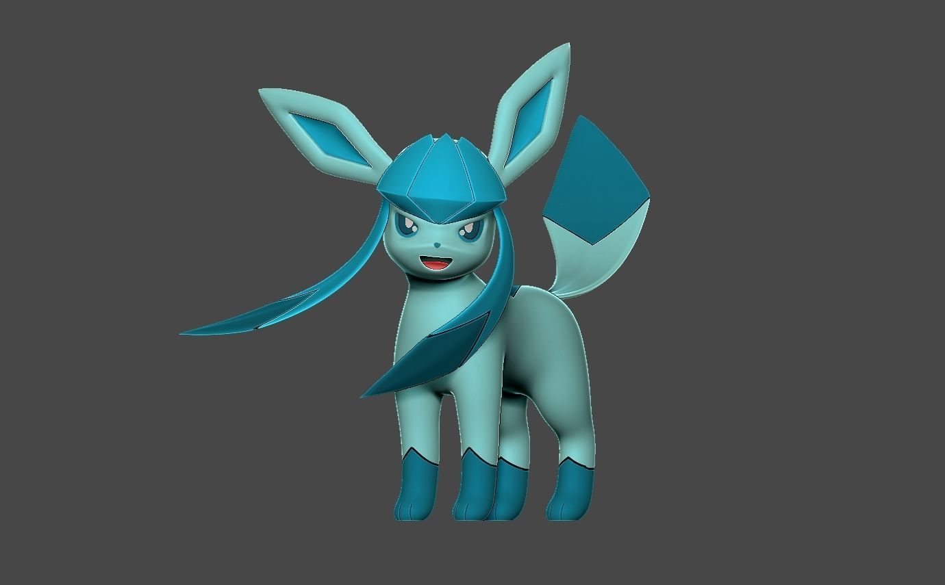Pokemon glaceon 3D model 3D printable | CGTrader