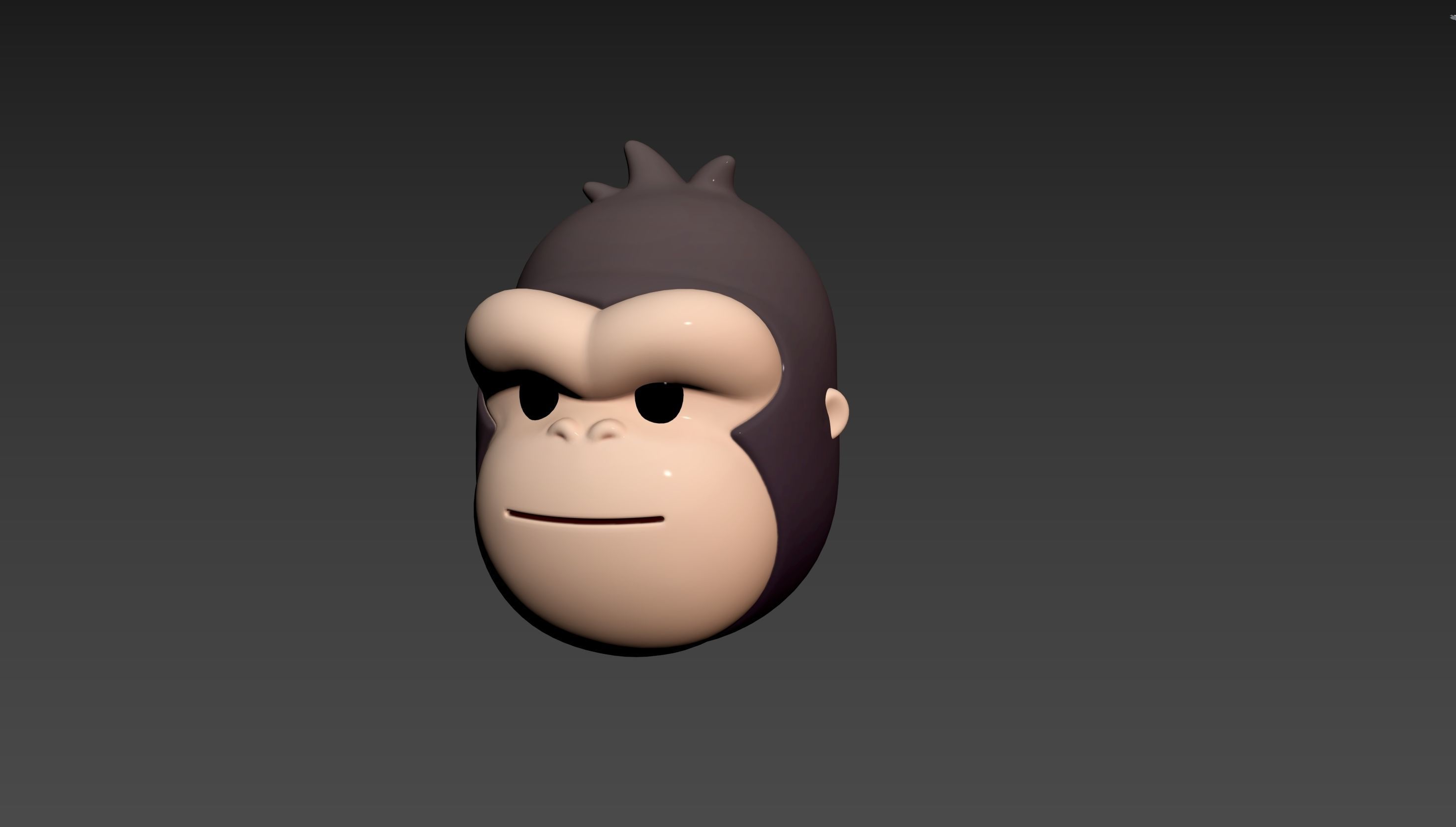 Prop238 Gorilla Head 3D model | CGTrader