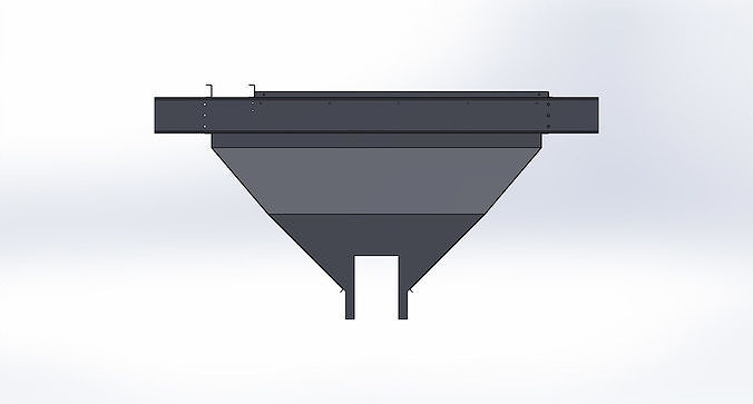 Bulk intake hopper 3D model | CGTrader