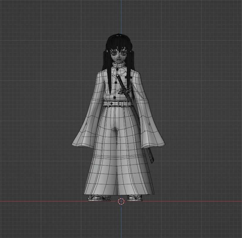 Muichiro Tokito - Demon Slayer 3D model rigged | CGTrader