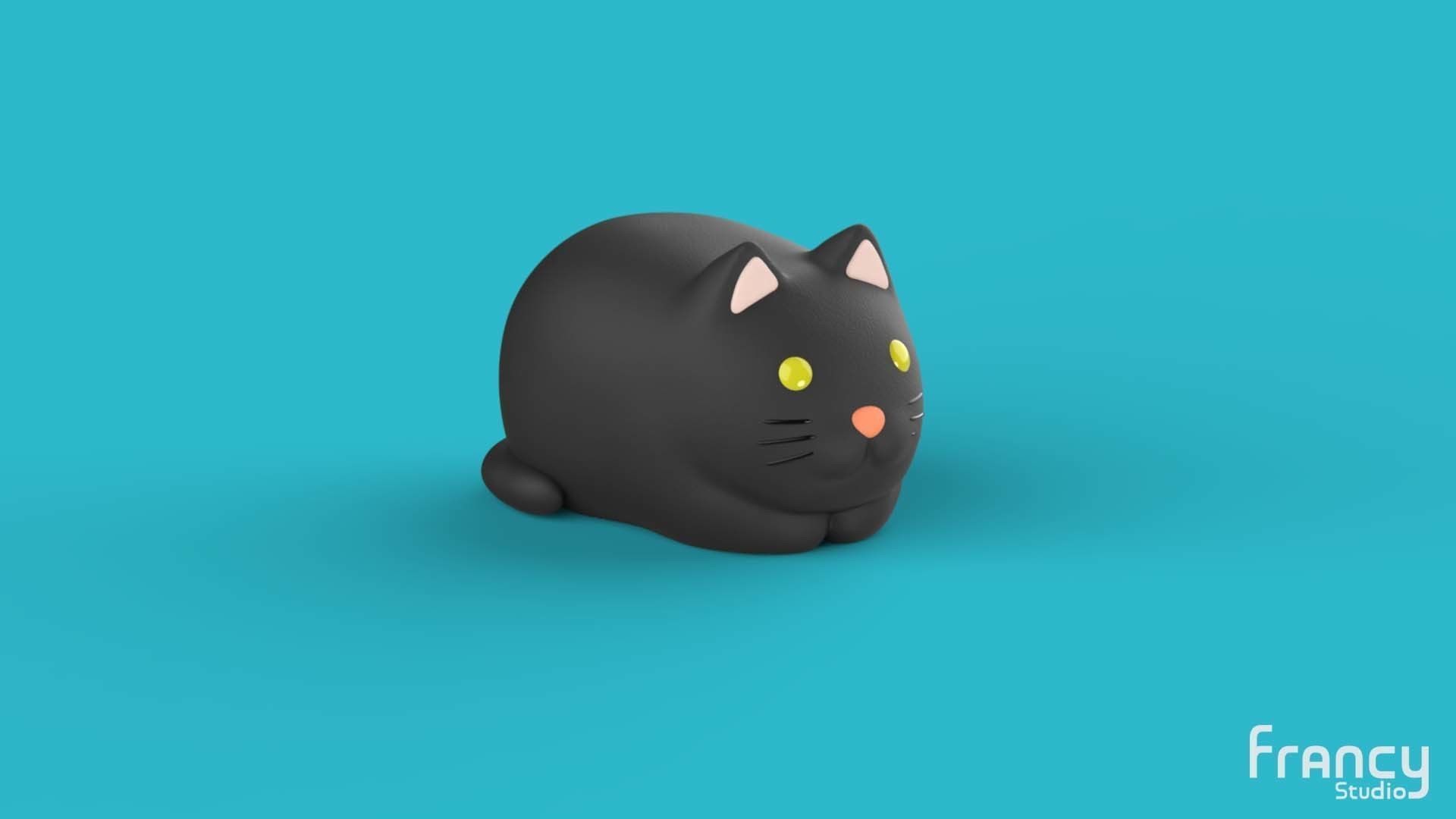 POTATO CAT 3D model 3D printable | CGTrader