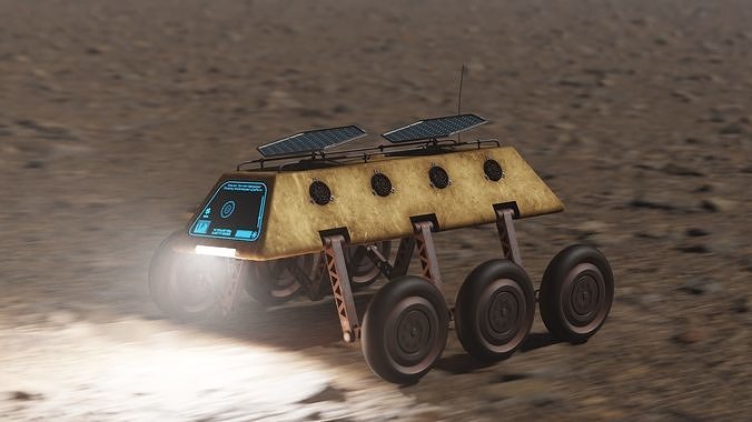 SciFi Rover 3D model animated rigged | CGTrader
