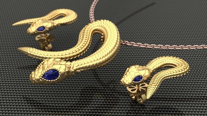 Snake set 3D model 3D printable | CGTrader