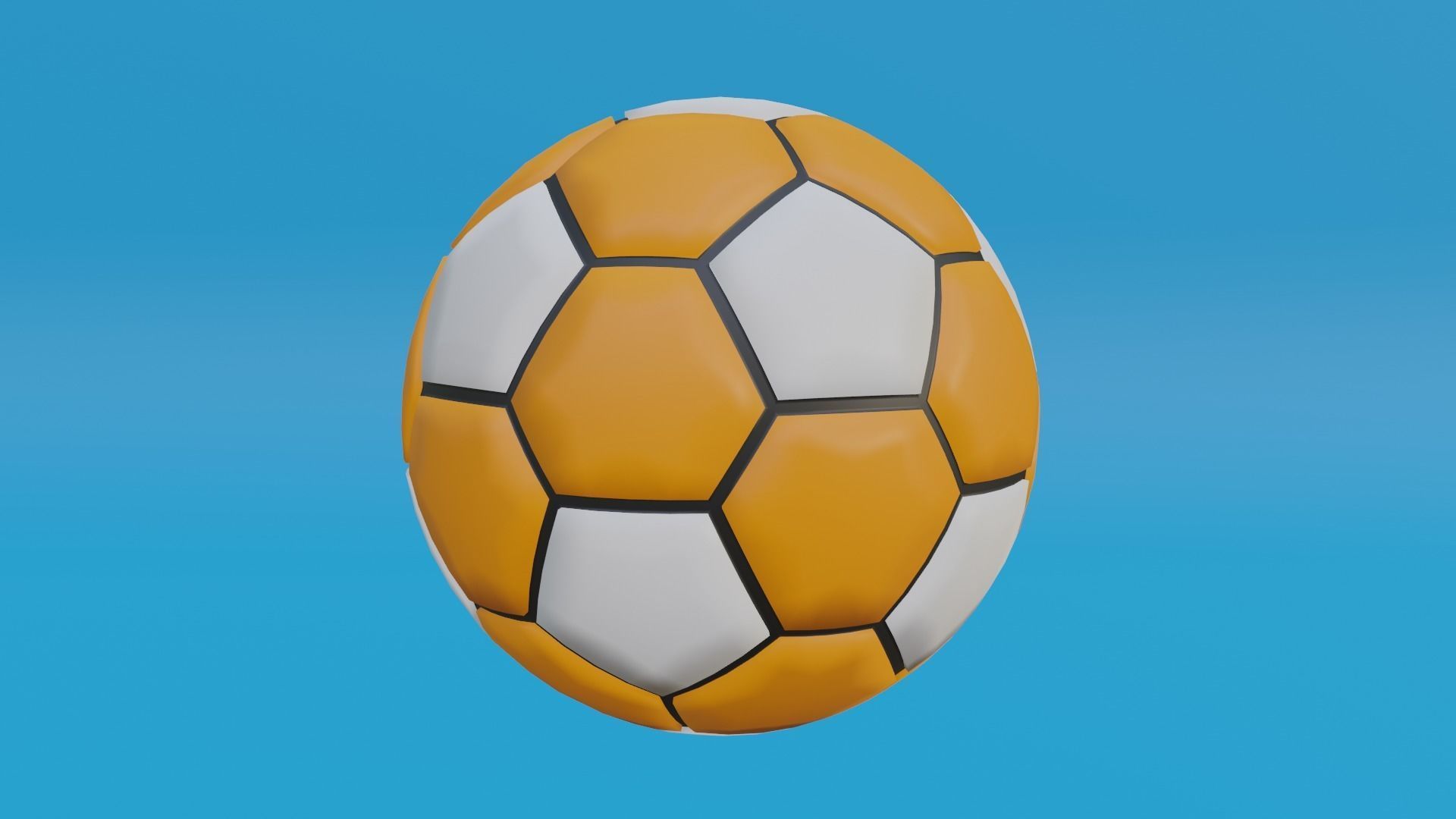 3D model Orange Soccer Ball VR / AR / low-poly | CGTrader