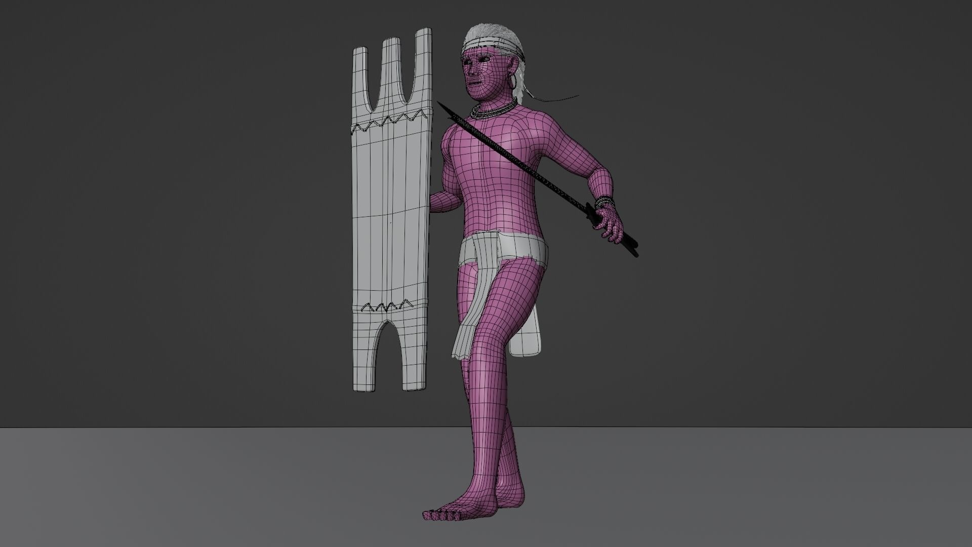 3D model Pre-Colonial Filipino Warrior 3D VR / AR / low-poly | CGTrader