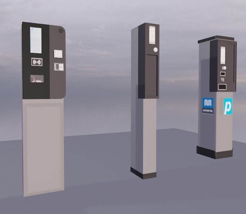 Parking Payment Machine 3D model | CGTrader
