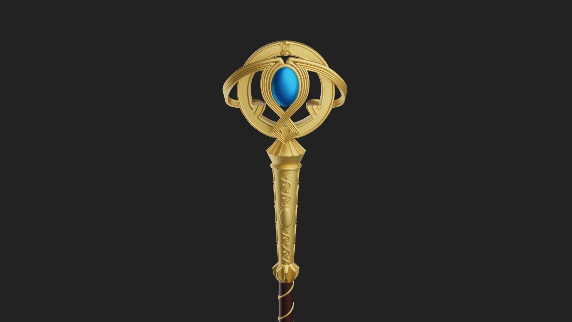 Wizard Staff 3D Model 3D model 3D printable | CGTrader