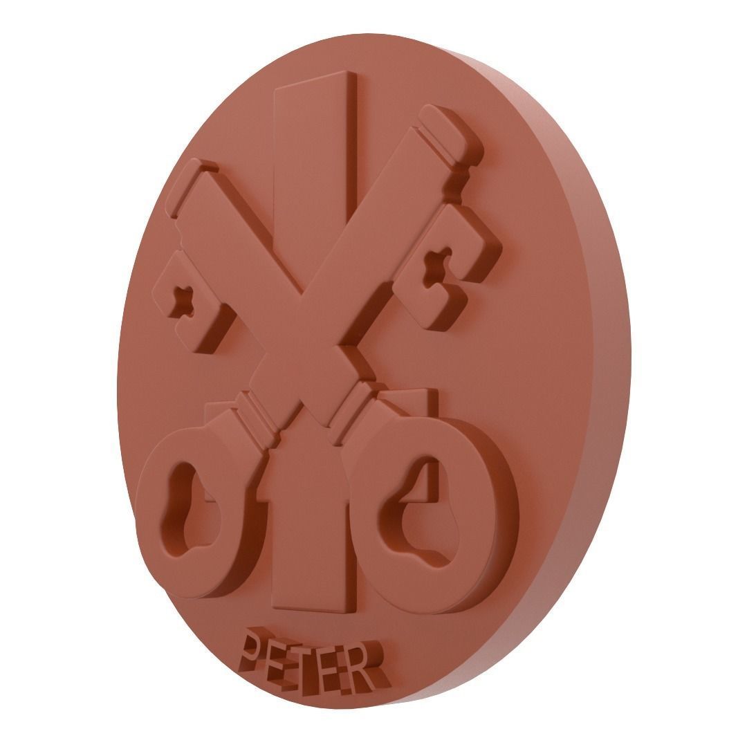 Symbols of the Apostles - PETER 3D model | CGTrader