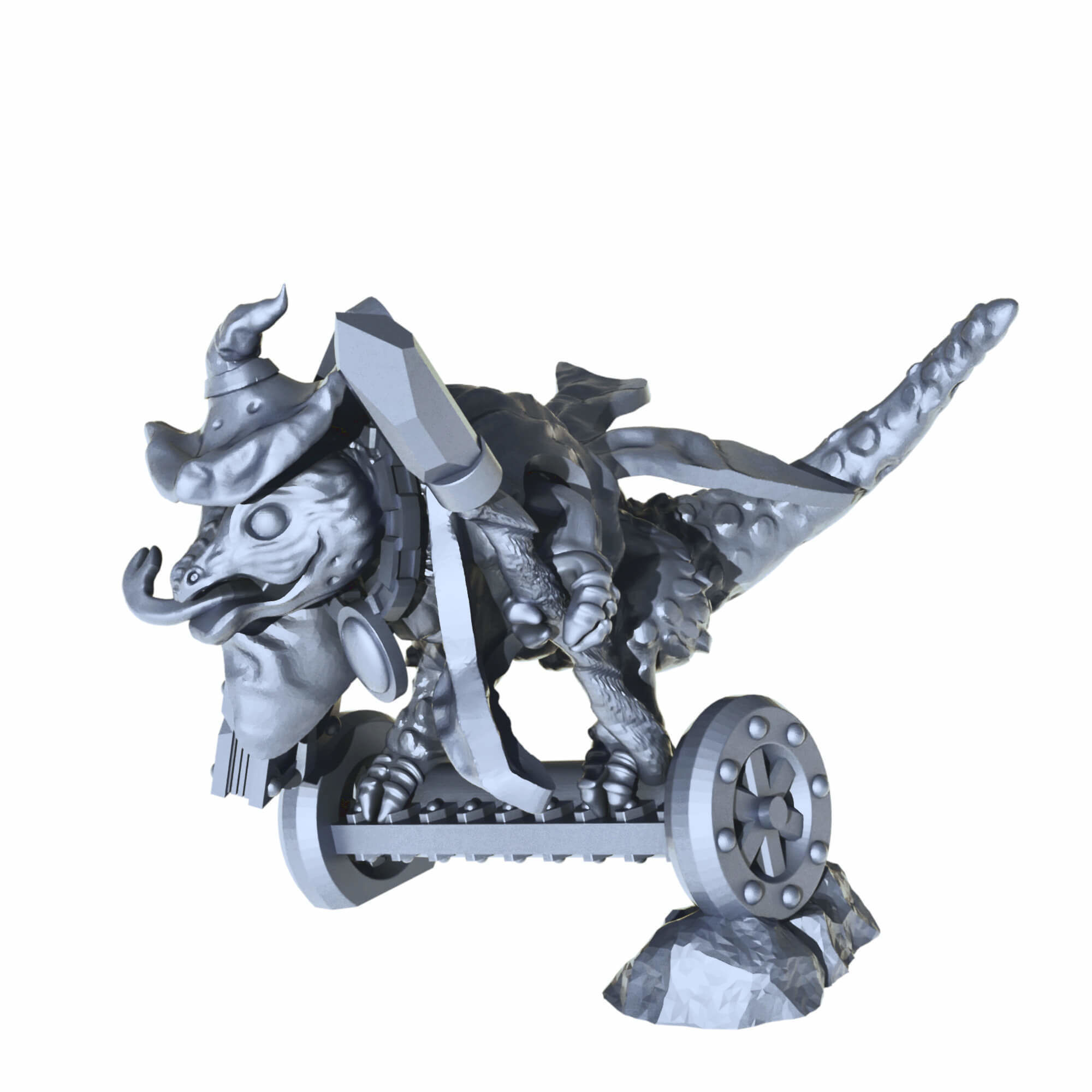 Lizard Wizard Fantasy Cute Creatures Fantasy Tabletop Miniatures 3D ...