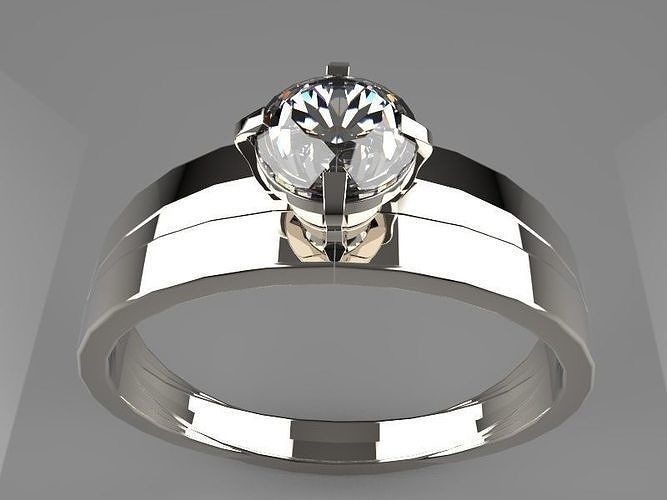 Rings Join Diamond 3D model 3D printable | CGTrader