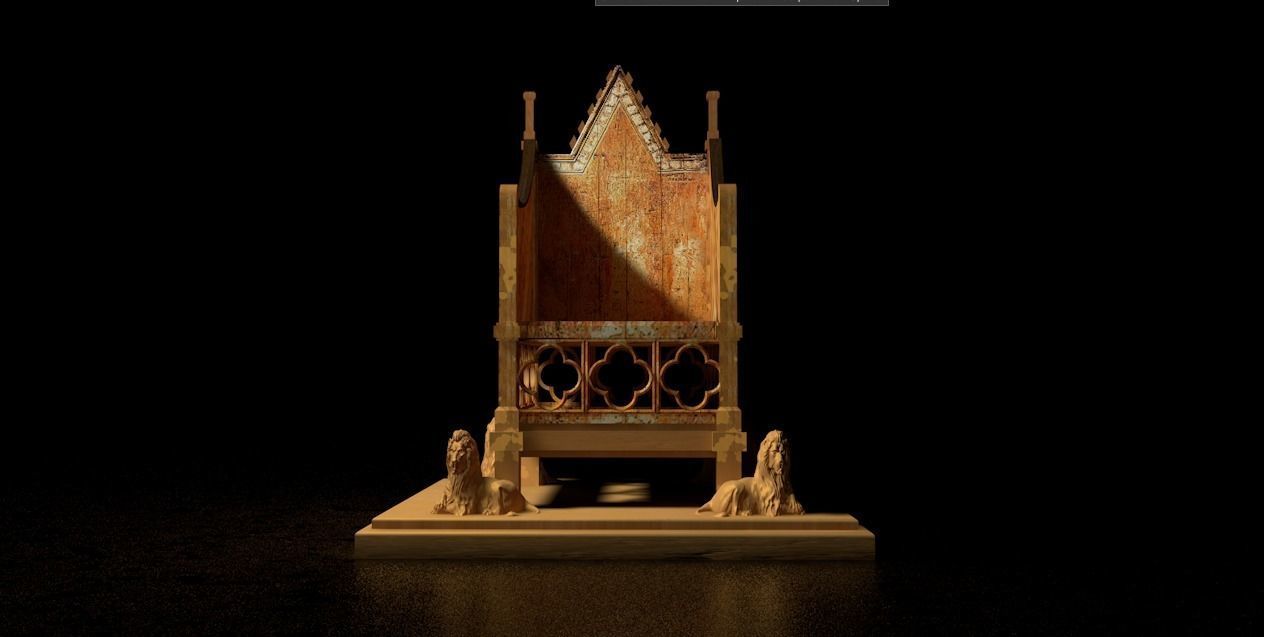 Coronation Throne 3D model | CGTrader