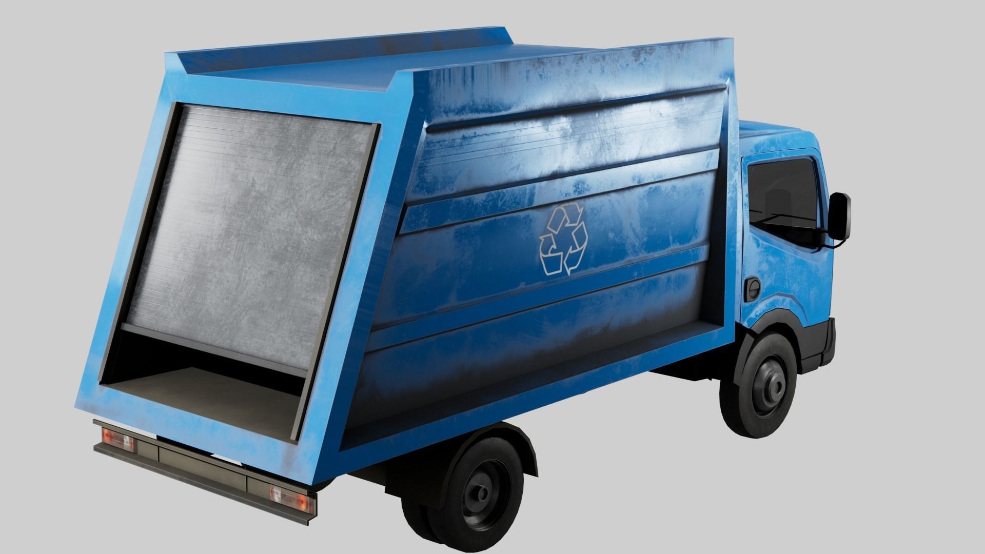 3D model Recycle Truck Waste Car Low Poly VR / AR / low-poly | CGTrader