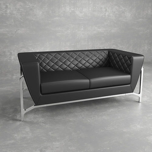 modern double chester armchair 3D model | CGTrader