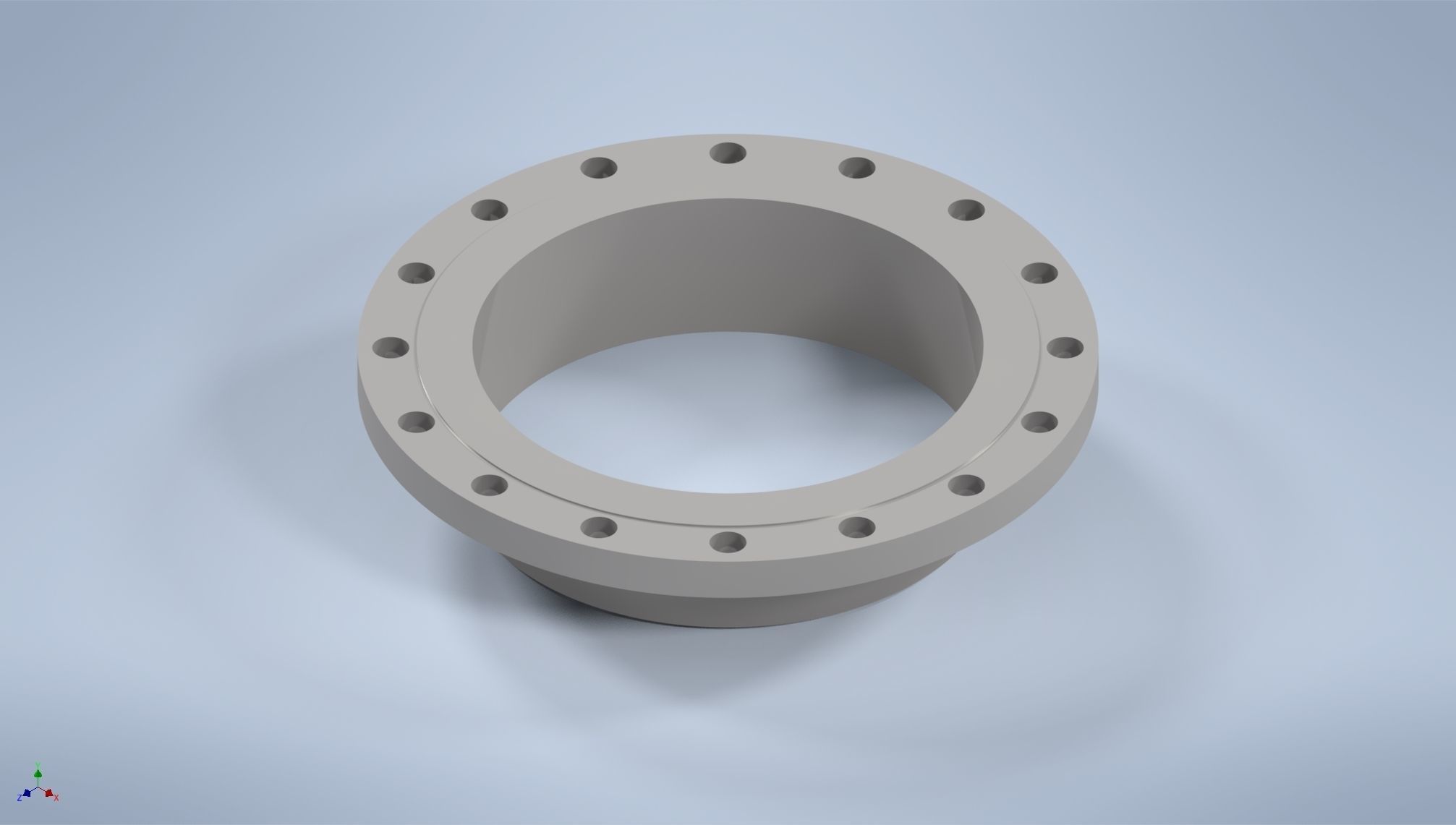 Weld-neck flanges 18 inches ASME-ANSI 3D model 3D printable | CGTrader