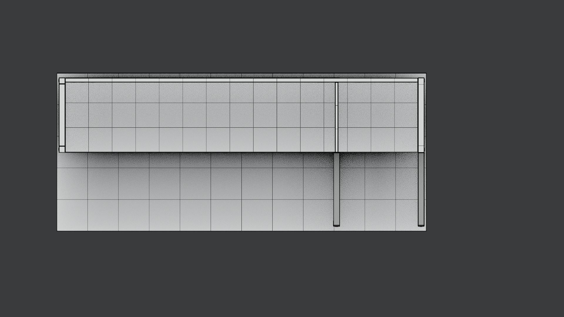 3D model computer desk and shelf VR / AR / low-poly | CGTrader