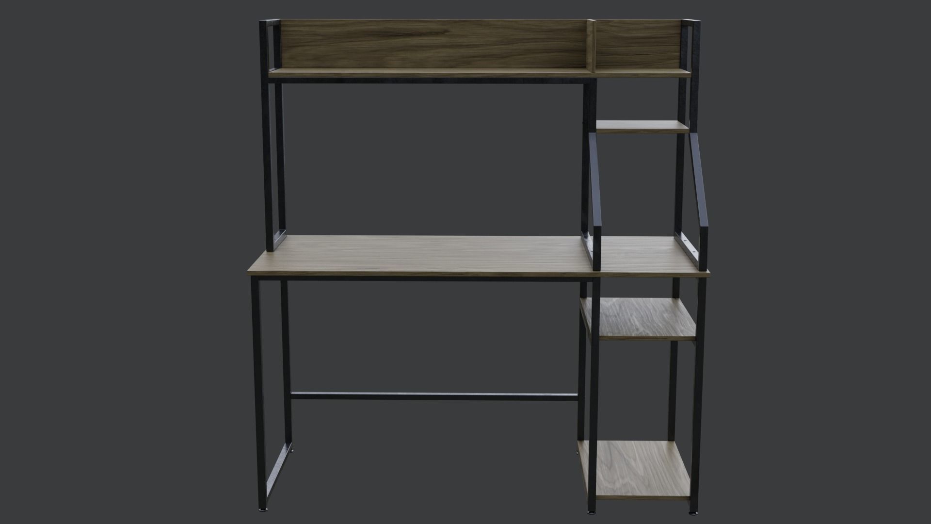 3D model computer desk and shelf VR / AR / low-poly | CGTrader