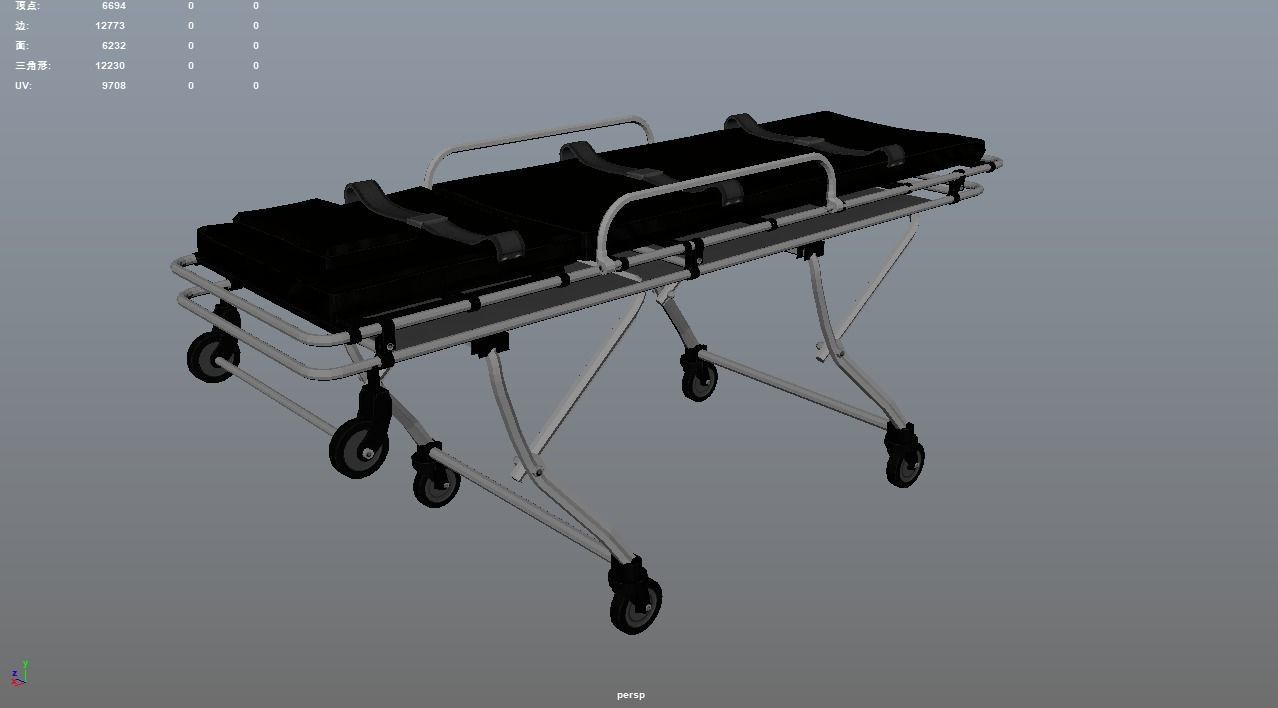 3D model Ambulance Stretcher 3D Modle VR / AR / low-poly | CGTrader