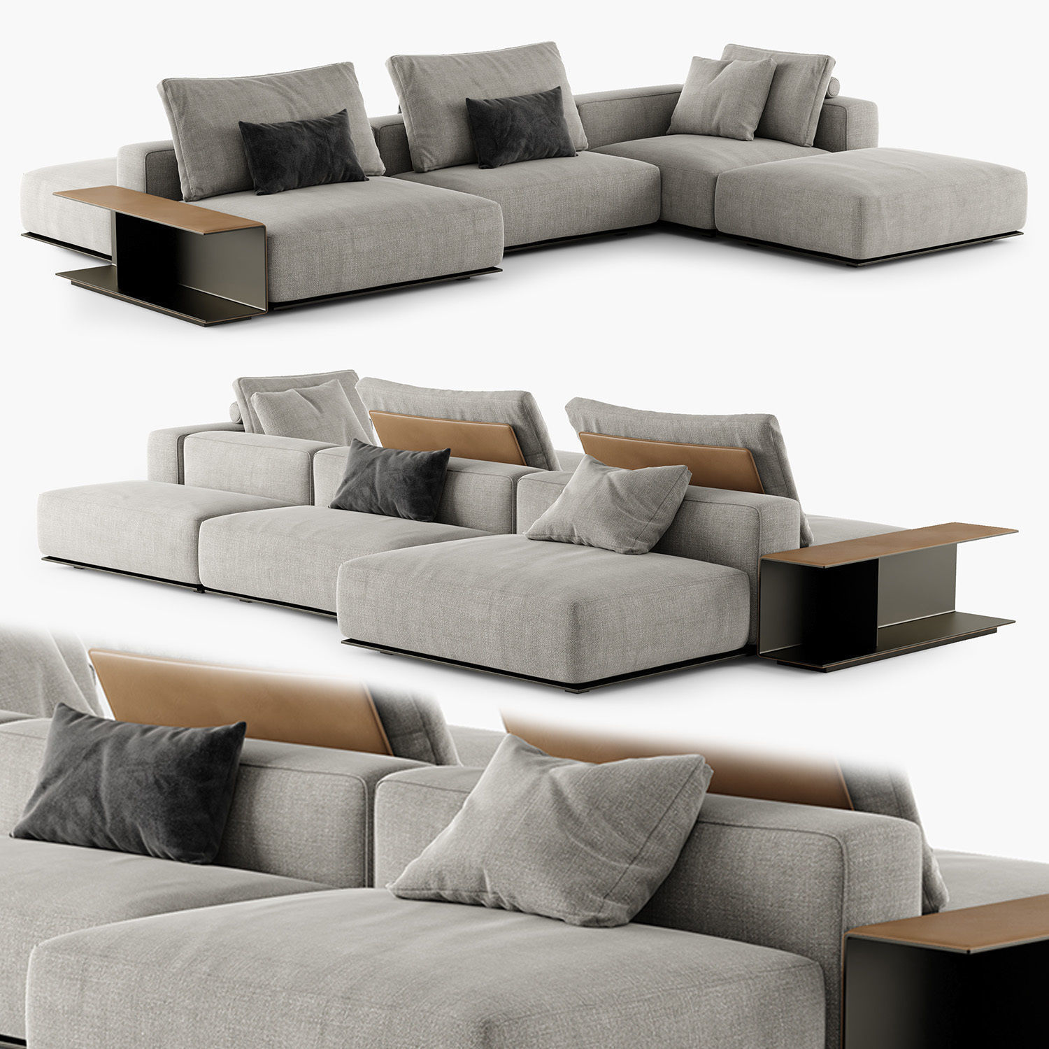 Poliform WESTSIDE sofa 06 3D model | CGTrader