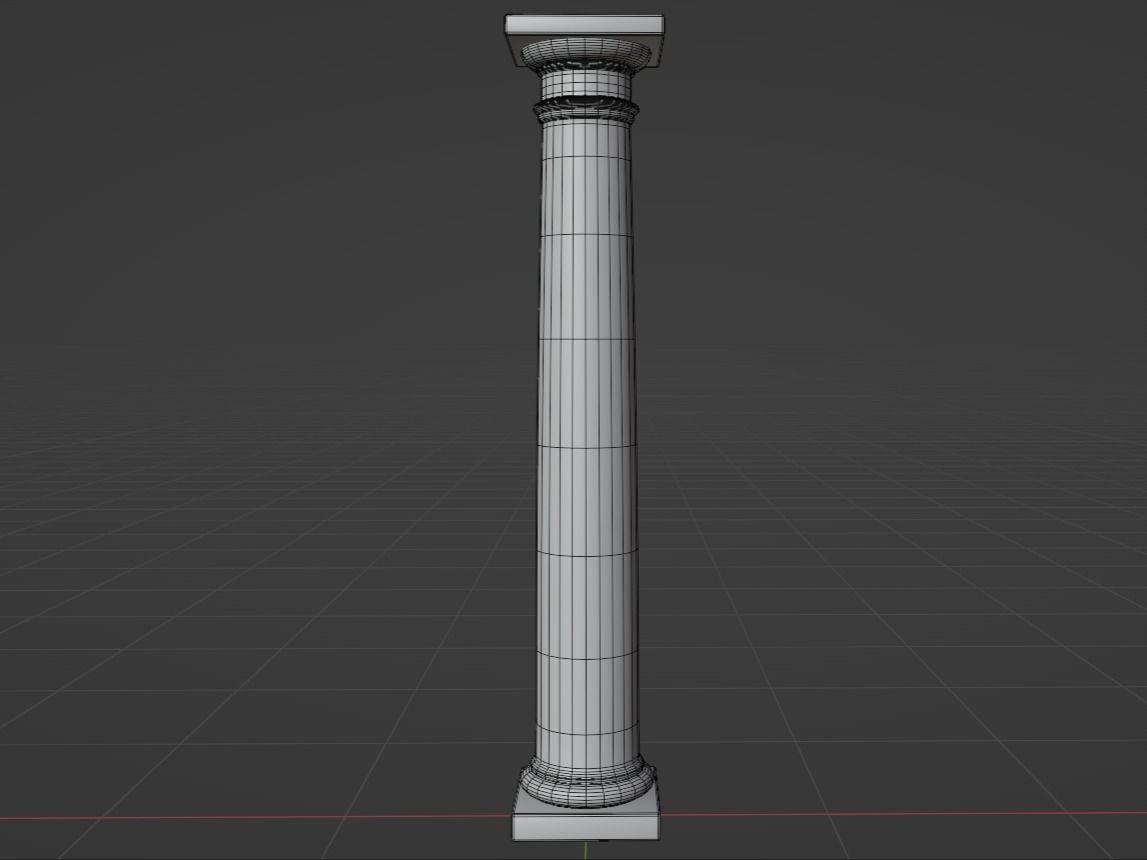 Classical columns 3D model | CGTrader