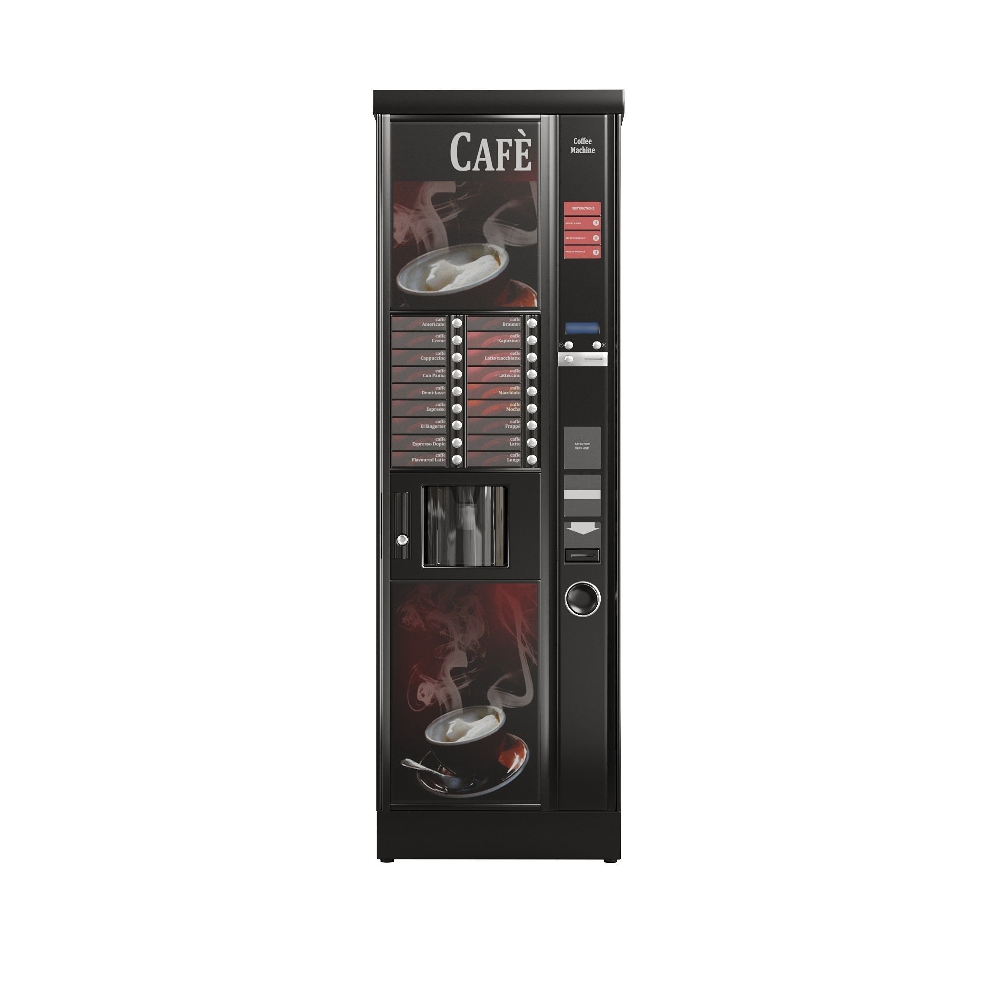 3D model coffe vending machine low poly VR / AR / low-poly | CGTrader