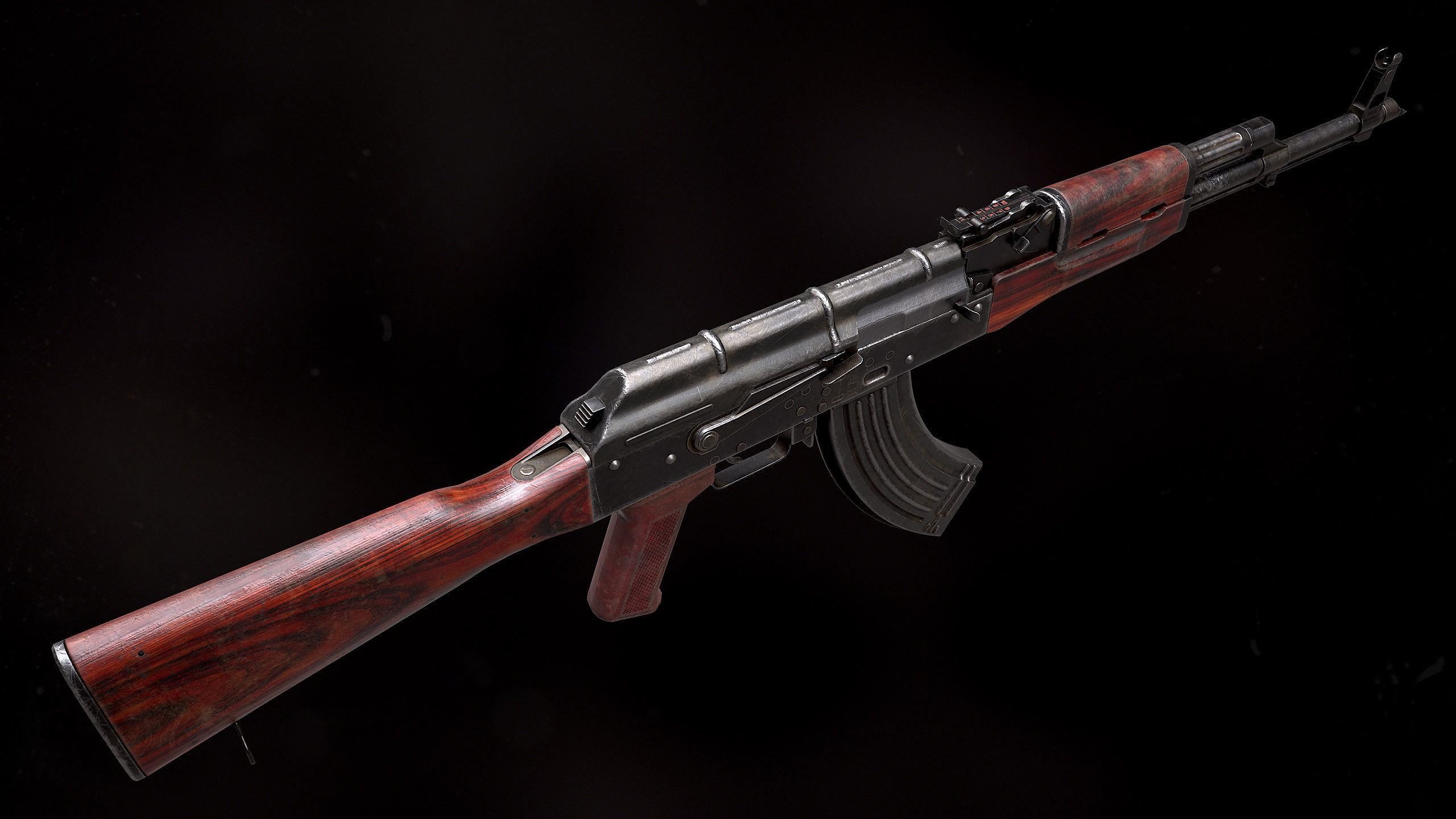 3D model AKM Rifle - PBR Game Ready VR / AR / low-poly | CGTrader