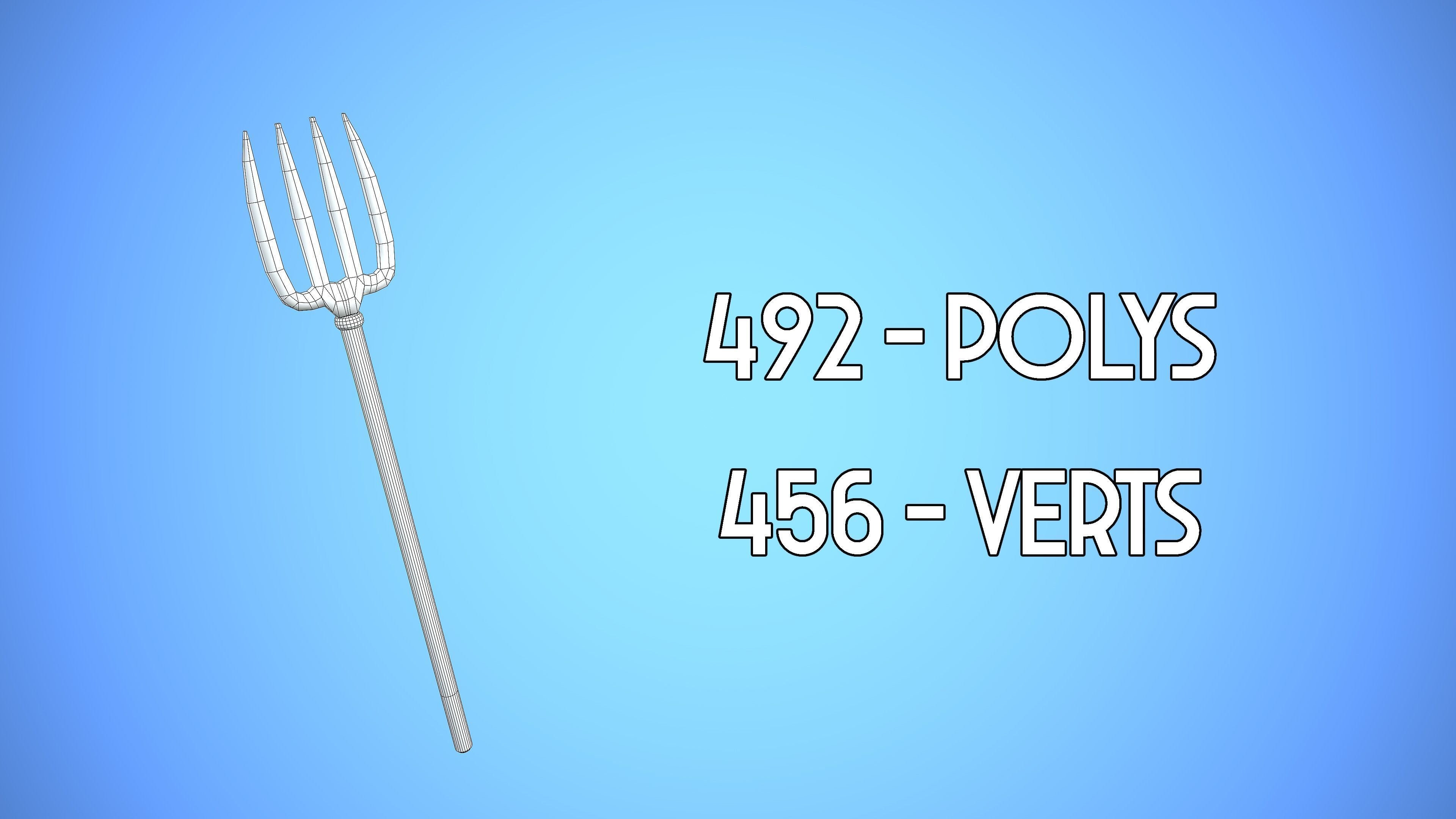 3D model PITCHFORK CARTOON STYLIZED VR / AR / low-poly | CGTrader