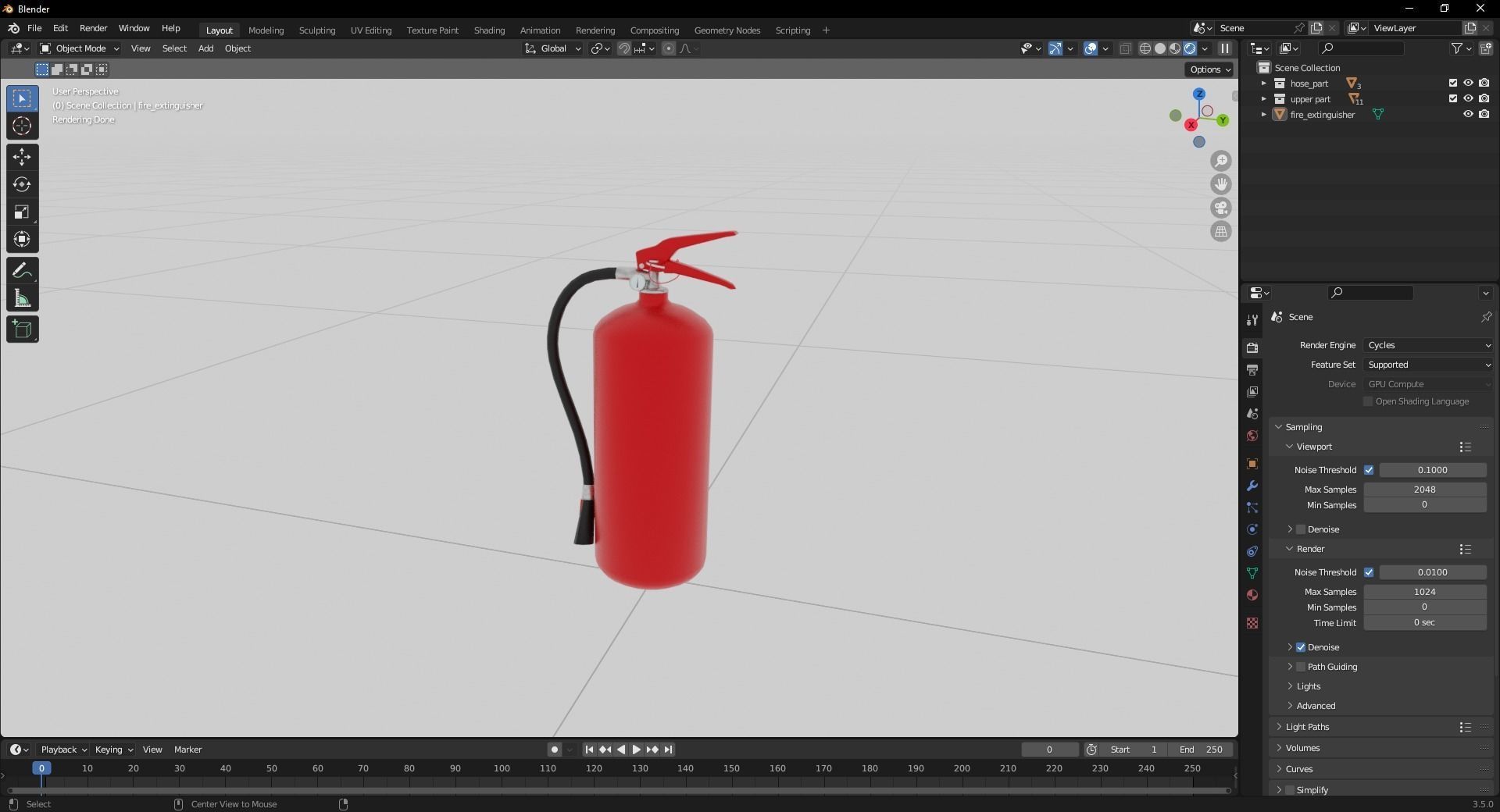 Low poly Fire Extinguisher free VR / AR / low-poly 3D model | CGTrader