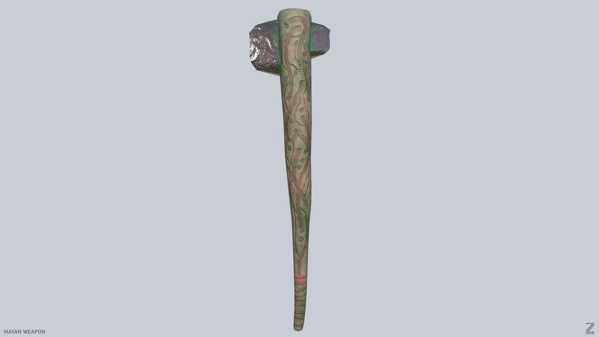 3D model Mayan weapon VR / AR / low-poly | CGTrader