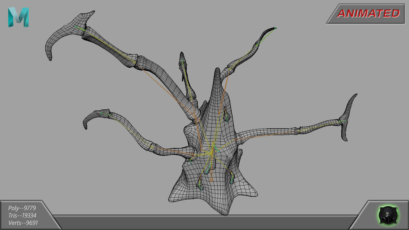 3D model Alien flora - plant 34 VR / AR / low-poly | CGTrader