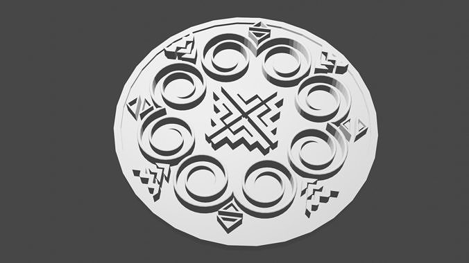 Hmong Coaster 3D model 3D printable | CGTrader