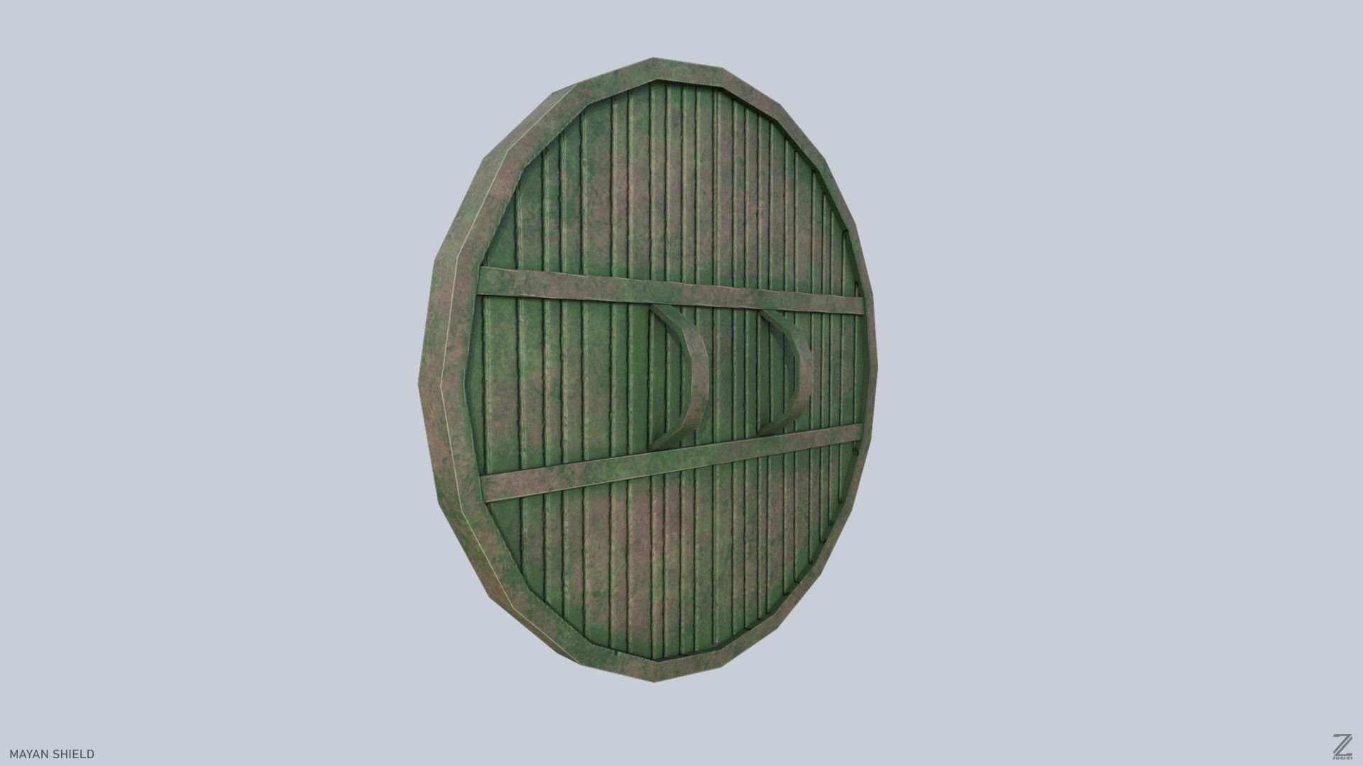 3D model Mayan shield VR / AR / low-poly | CGTrader