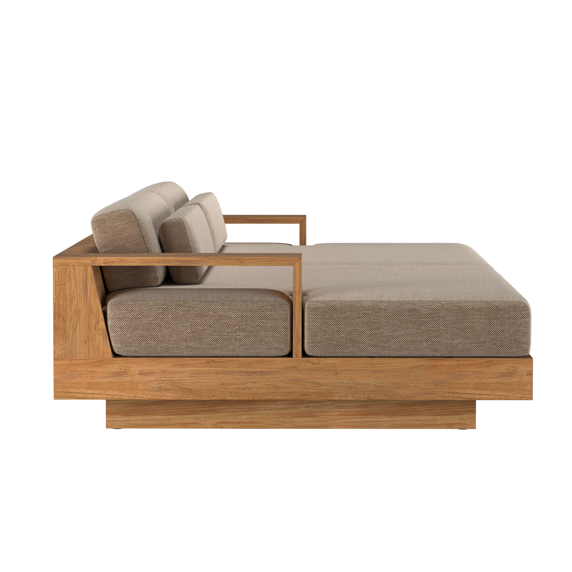 CAPE TOWN TEAK MODULAR DAYBED 3D model | CGTrader