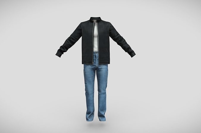 3D model Male casual outfit 1 VR / AR / low-poly | CGTrader