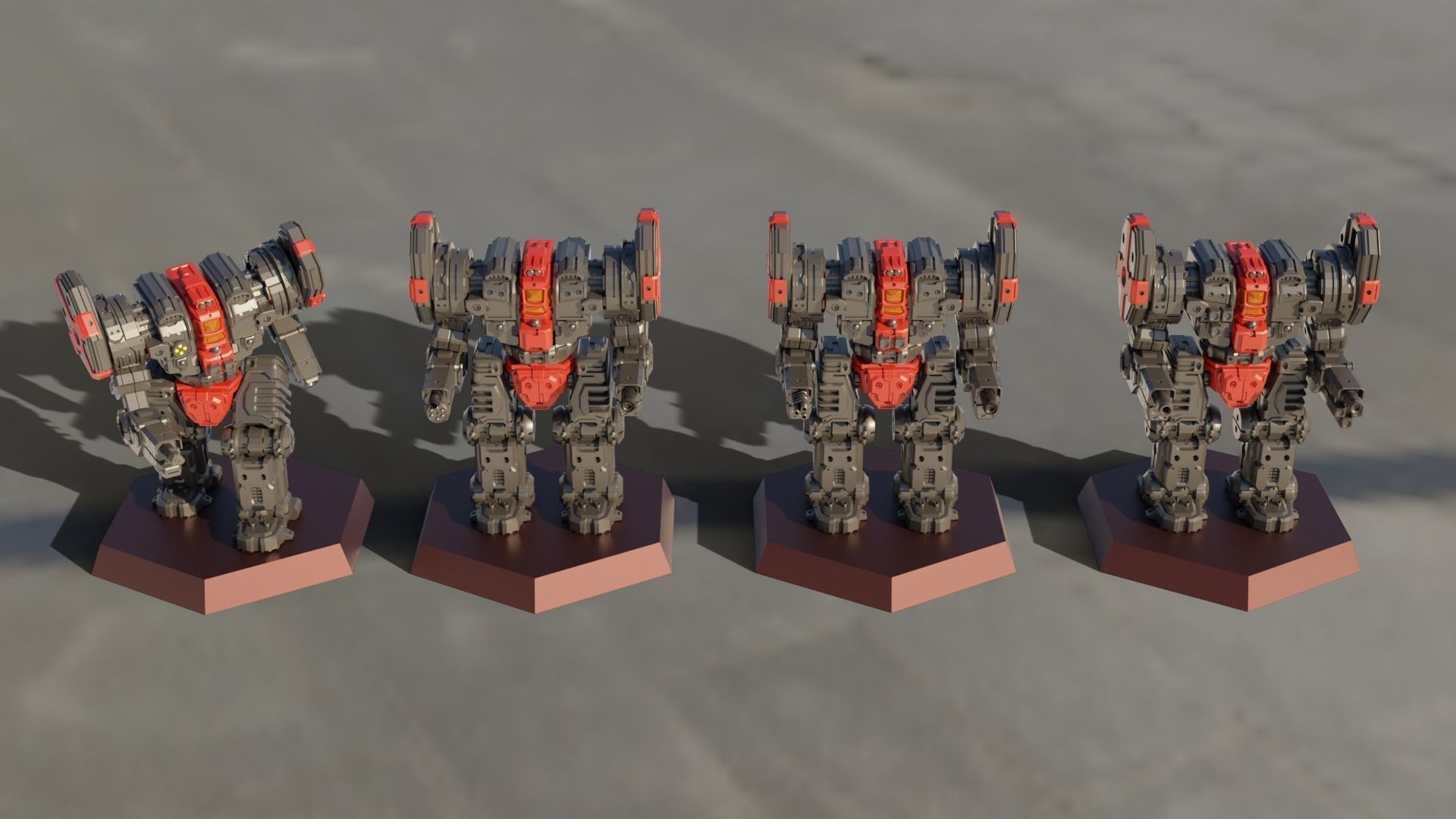 Templar - MW4 - Assault Mech - 4 Variants 3D model 3D printable | CGTrader