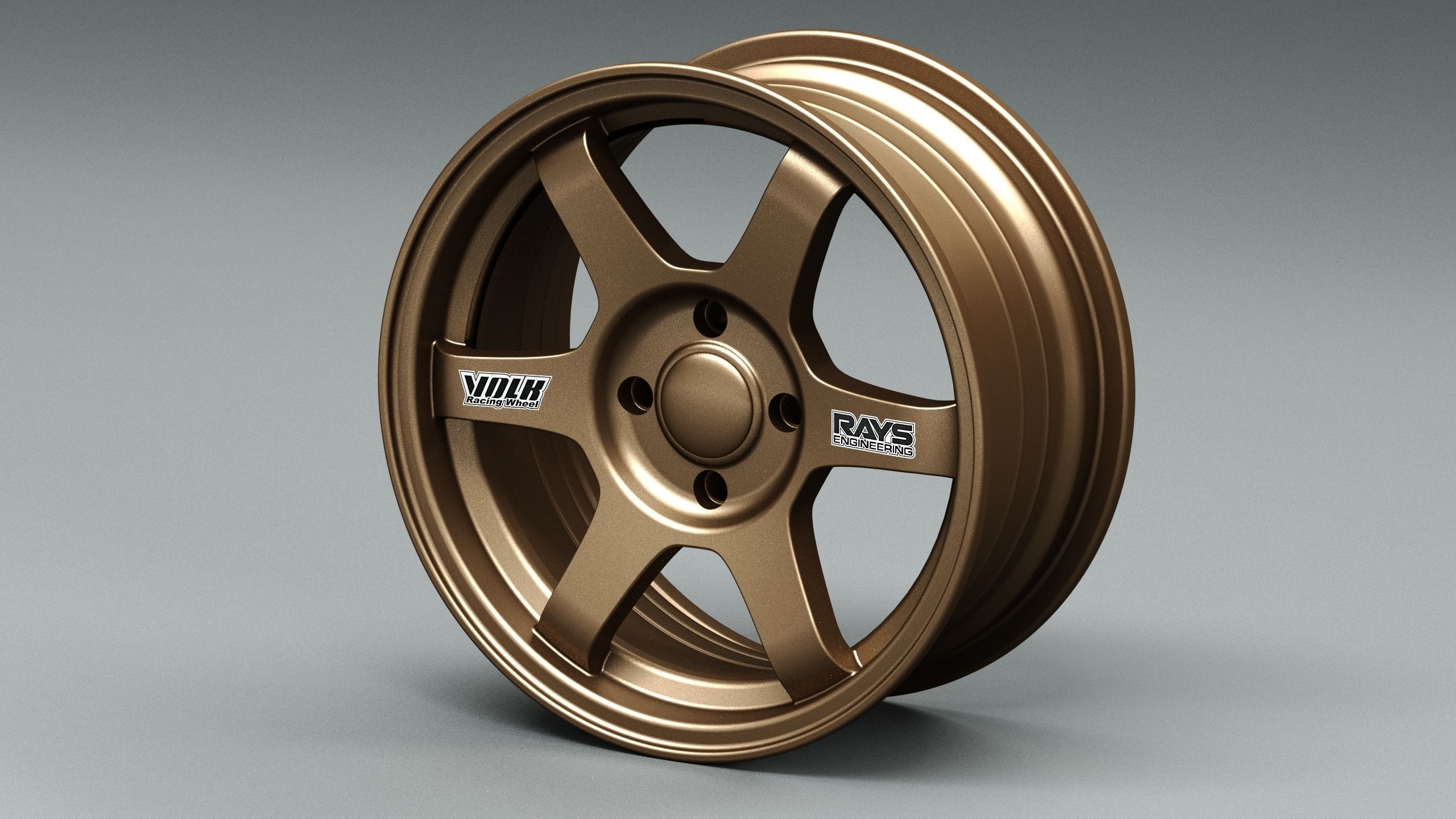 Volk Racing Wheels 1/24 Scale 19" Volk Racing TE37 Mark 2 Wheels - 3D ...