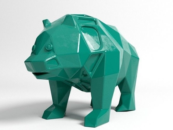 Polygon Panda 3D model 3D printable | CGTrader