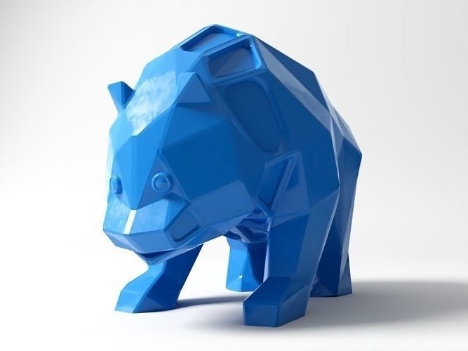 Polygon Panda 3D model 3D printable | CGTrader