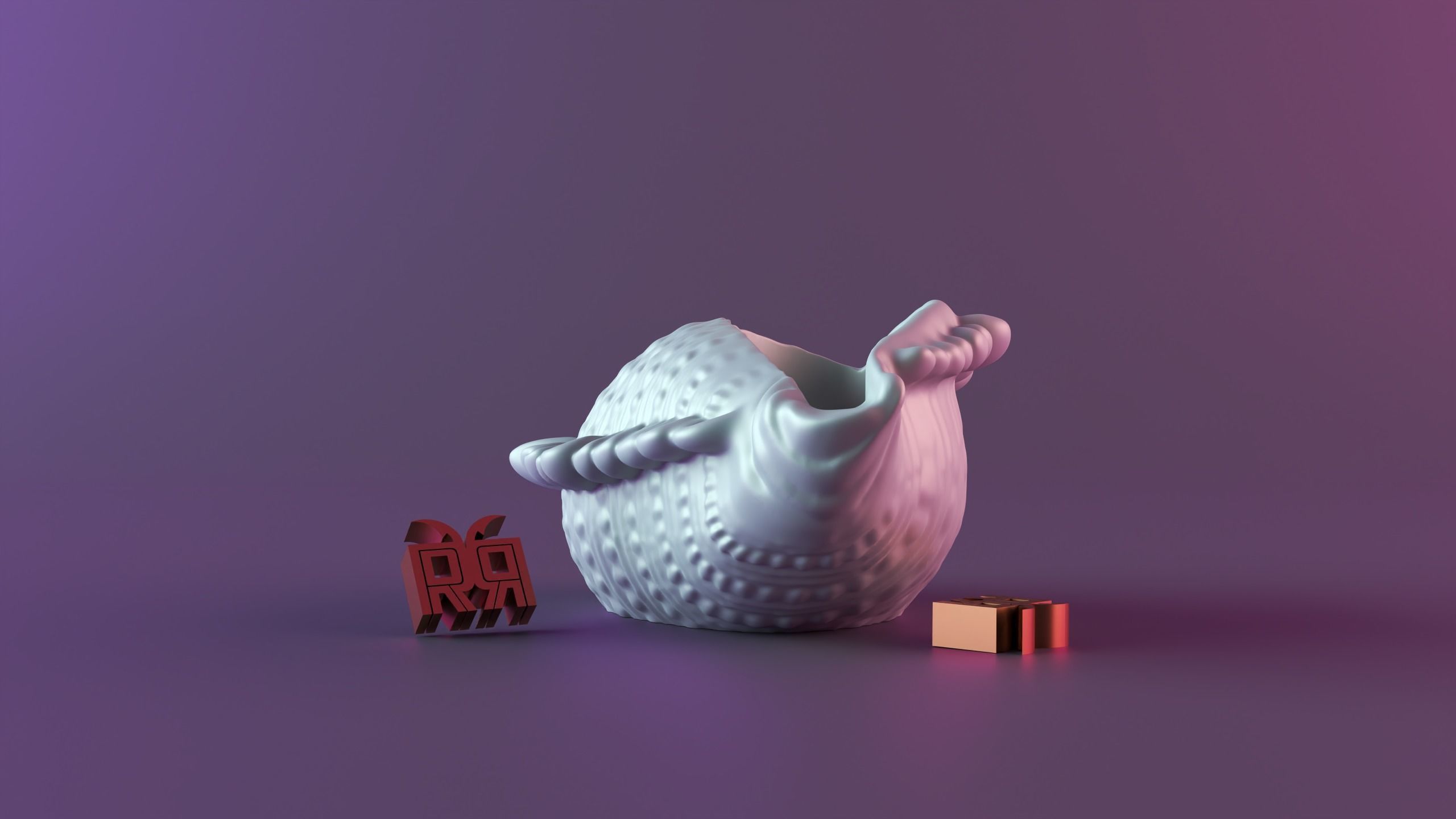 Conch Shell Shape jewelry 3D model 3D printable | CGTrader