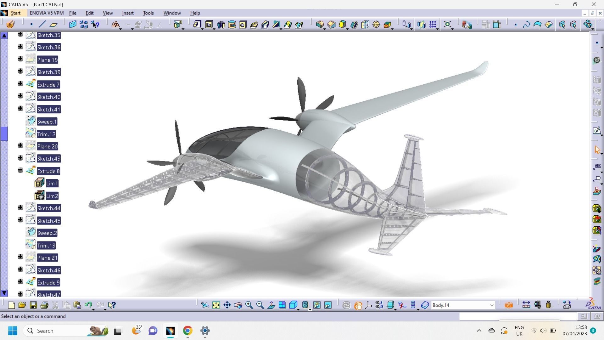 3D MODEL OF BAYRAKTAR AKINCI UCAV DRONE STRUCTURE 3D model | CGTrader
