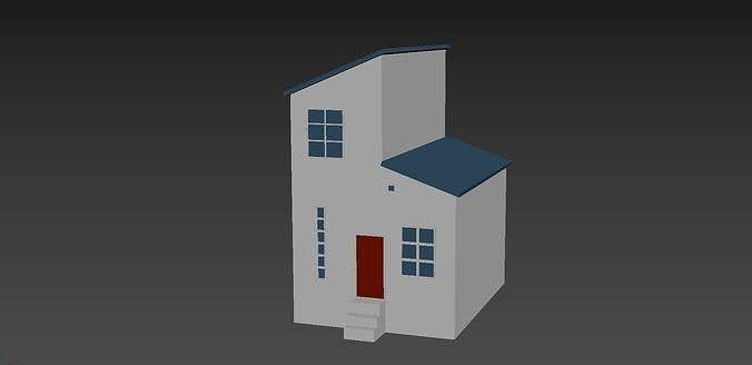 House Model 2 free VR / AR / low-poly 3D model | CGTrader
