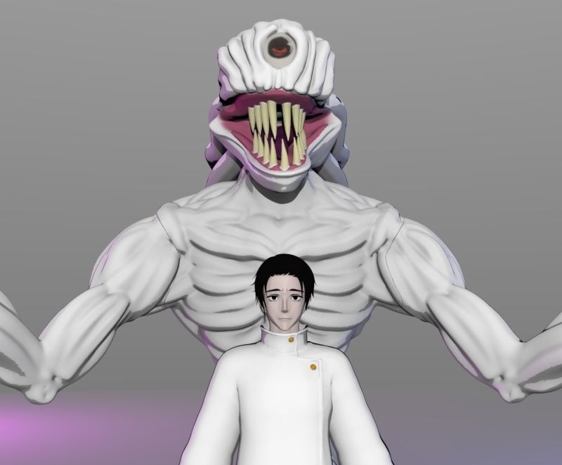 JUJUTSU KAISEN 0 YUTA OKKOTSU AND RIKA 3D model 3D printable | CGTrader