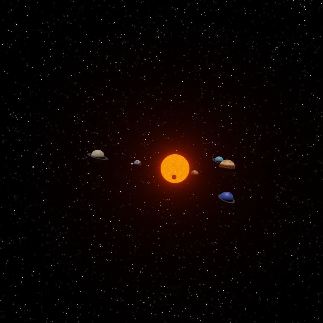 Solar system free VR / AR / low-poly 3D model animated | CGTrader