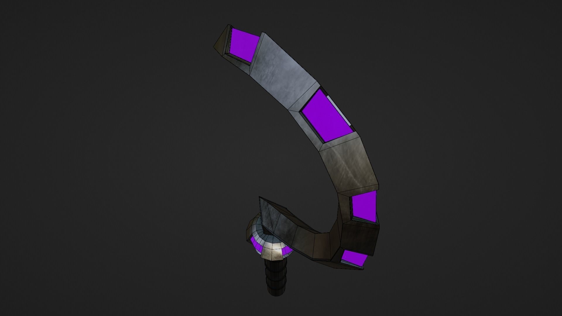 Futuristic Sickle Weapon free VR / AR / low-poly 3D model | CGTrader