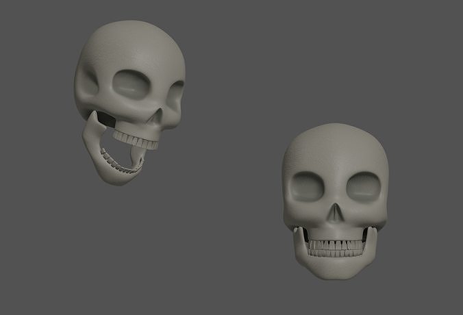 3D model Skull VR / AR / low-poly | CGTrader