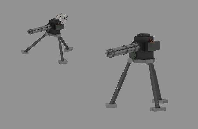 3D model Sentry Gun VR / AR / low-poly | CGTrader