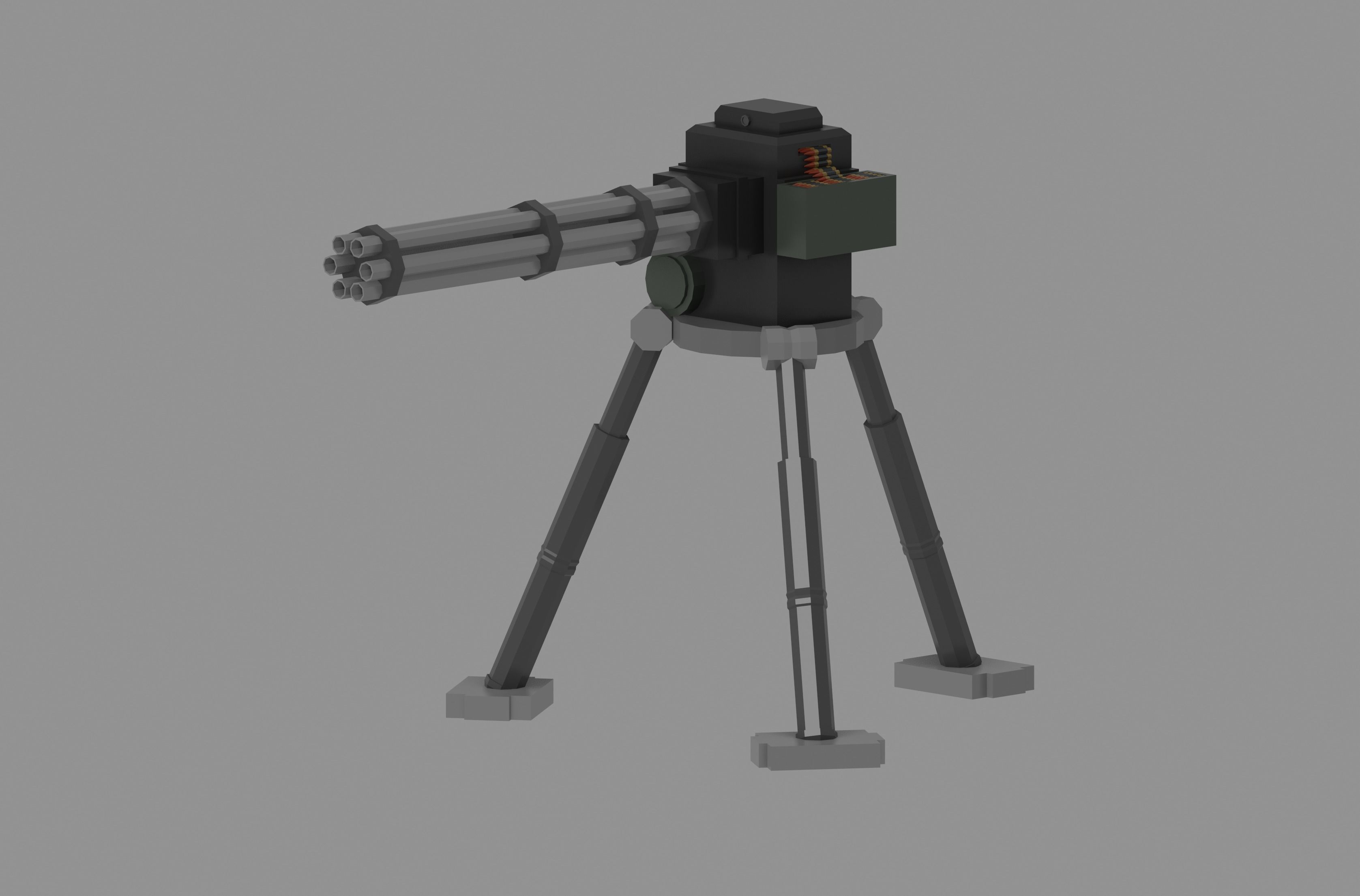 3D model Sentry Gun VR / AR / low-poly | CGTrader